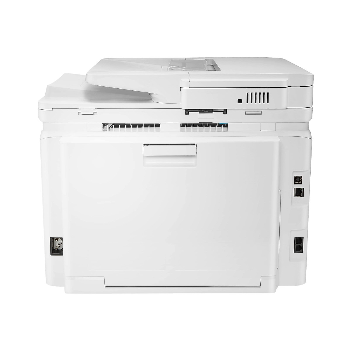 HP Color Laserjet Pro M283cdwC Wireless All-in-One Laser Printer, Print Scan Copy Fax, Auto 2-Sided Printing, Remote Mobile Print, 22ppm, 260-Sheet, 256MB, White - Bundle with JAWFOAL Printer Cable