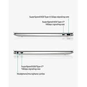 HP Chromebook 14a Laptop, AMD 3015Ce Processor, 4 GB RAM, 32 GB eMMC Storage, 14-inch Micro-Edge HD Display, Google Chrome OS, Anti-glare Screen, Long-Battery Life (14a-nd0021nr, 2021, Ceramic White)