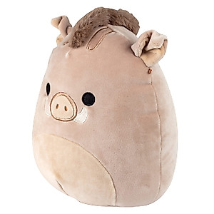 Squishmallows Original 10-Inch Warren The Boar - Official Jazwares Plush - Collectible Soft & Squishy Stuffed Animal Toy - Add to Your Squad - Gift for Kids, Girls & Boys