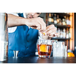 Bormioli Rocco Diamond DOF Ocean Glass, Set of 4, 4 Count (Pack of 1), Blue