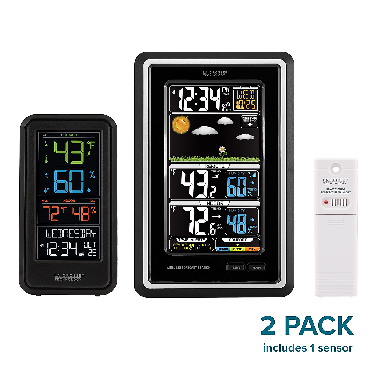 La Crosse Technology S88907, Plus S82967 Bundle Combination Pack, Onyx