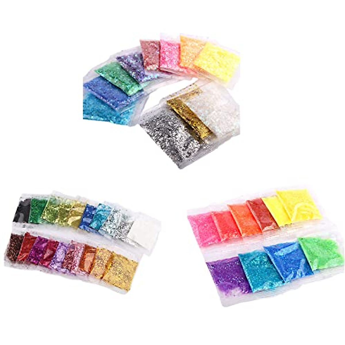 1 Set Glitter Powder Sequins Flakes Resin Epoxy Mold Filling Sequins for Nail Art Decoration DIY Jewelry Making