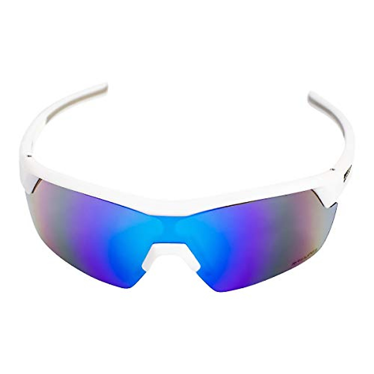 Rawlings 134 Kids Sunglasses for Baseball and Youth Softball Sunglasses - 100% UV Lightweight Poly Lens with Stylish Shield Lenses (White/Blue)