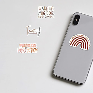 50PCS Vintage Inspirational Stickers,Motivational Aesthetic Stickers for Women Adults Kids Teen Teachers,Vinyl Waterproof Positive Decals for Laptop,Water Bottles,Phone Case,Scrapbook,Journal