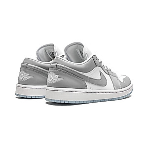 Jordan Womens WMNS Air 1 Low DC0774 105 White/Wolf Grey - Size 8W