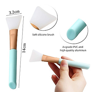 Daubigny 2PCS Silicone Face Mask Brush,Mask Beauty Tool Soft Silicone Facial Mud Mask Applicator Brush Hairless Body Lotion And Body Butter Applicator Tools
