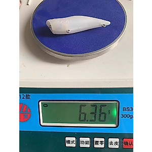 10PCS Unpainted Lure Blanks 6.36g 6.8cm with Free 5mm Eye Crankbait Simulation Blank Body Clear Hard Baits Trout Salmon Minnow Lure Popper Lures Topwater Freshwater YB130