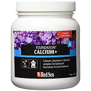 Red Sea Fish Pharm ARE22017 Reef Foundation Calcium/Strontium Supplement-A for Aquarium, 1kg