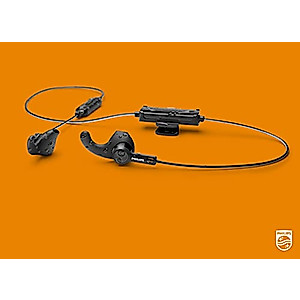 Philips A3206 Wireless Sports Headphones, Detachable Ear Hooks, Integrated Controls, Built-in Microphone, Instant Bluetooth Pairing, IP57 dust Resistant and Waterproof TAA3206BK