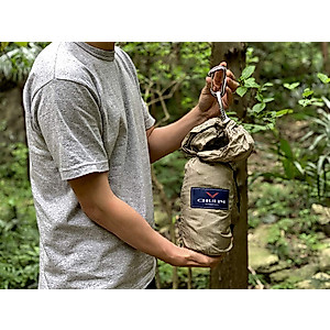 CHULIM Double Camping Hammock with Tree Straps & 12kn Aluminum Carabiners 500lb Weight Capacity Rip-Stop Nylon Lightweight Portable Hammock for Backpacking Travel Beach Yard.