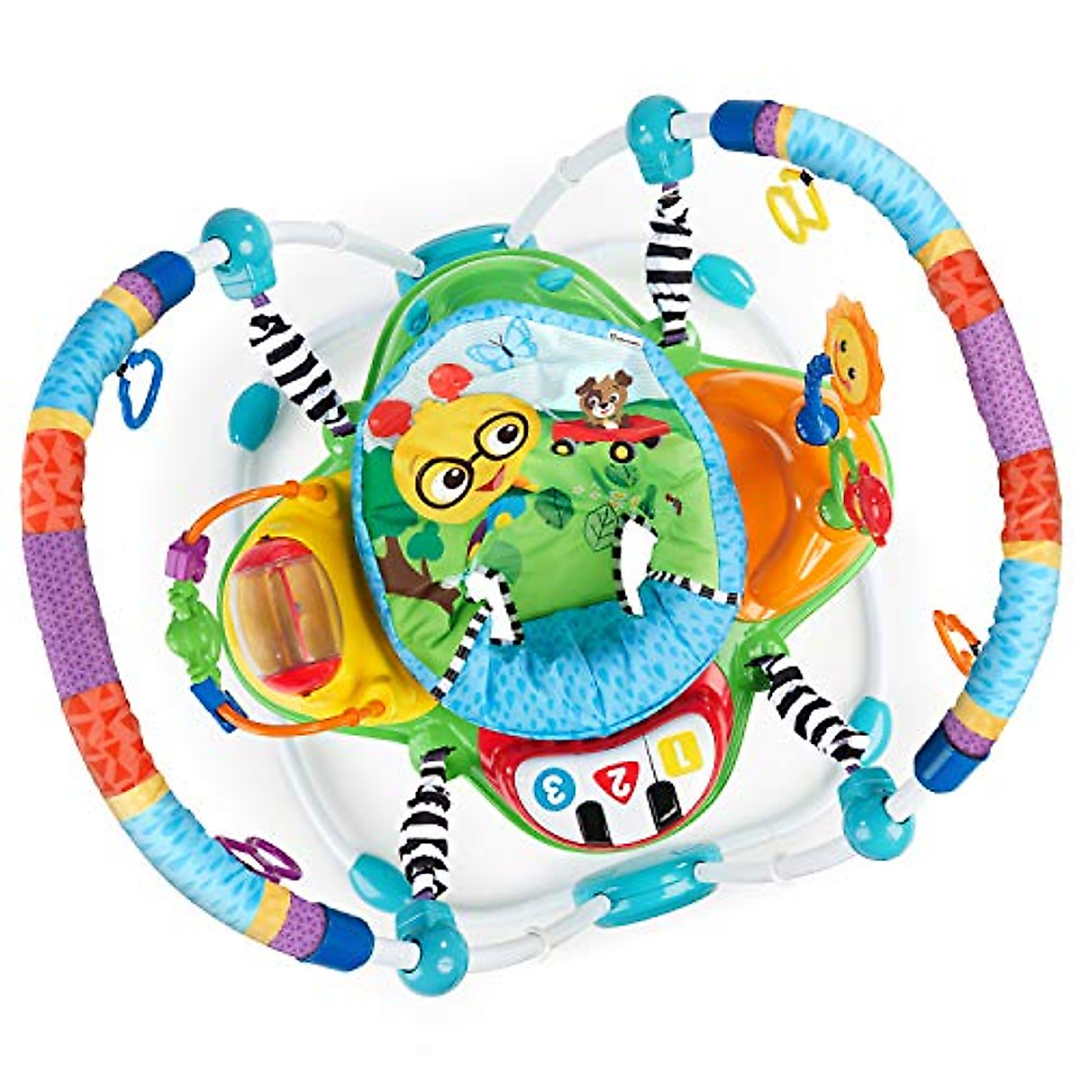 Baby Einstein Neighborhood Friends Activity Jumper with Lights and Music, 6 Months+, Max weight 25lbs., Unisex
