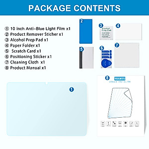 YEAHTU Fire HD 10 Screen Protector, Blue Light Blocking Filter for New 10.1" Fire HD 10 Tablet/Fire HD 10 Kids/Fire HD 10 Kids Pro/Fire HD 10 Plus (11th Gen, Released 2021)