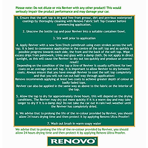 CCA RENOVO Soft Top Reviver - Black - 1 Litre - RHRBLA1111