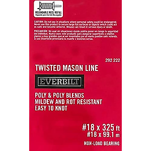 Everbilt #18 X 325 Ft. White Twisted Mason Line