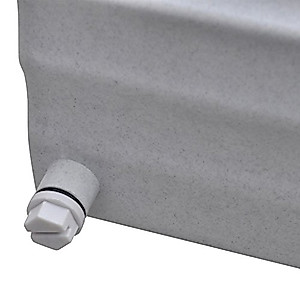 FAMIROSA Waterfall Pool Fountain with LED Lights Color Cascade Swimming Pool Fountain Garden Outdoor Above and In-ground Pool Fountain