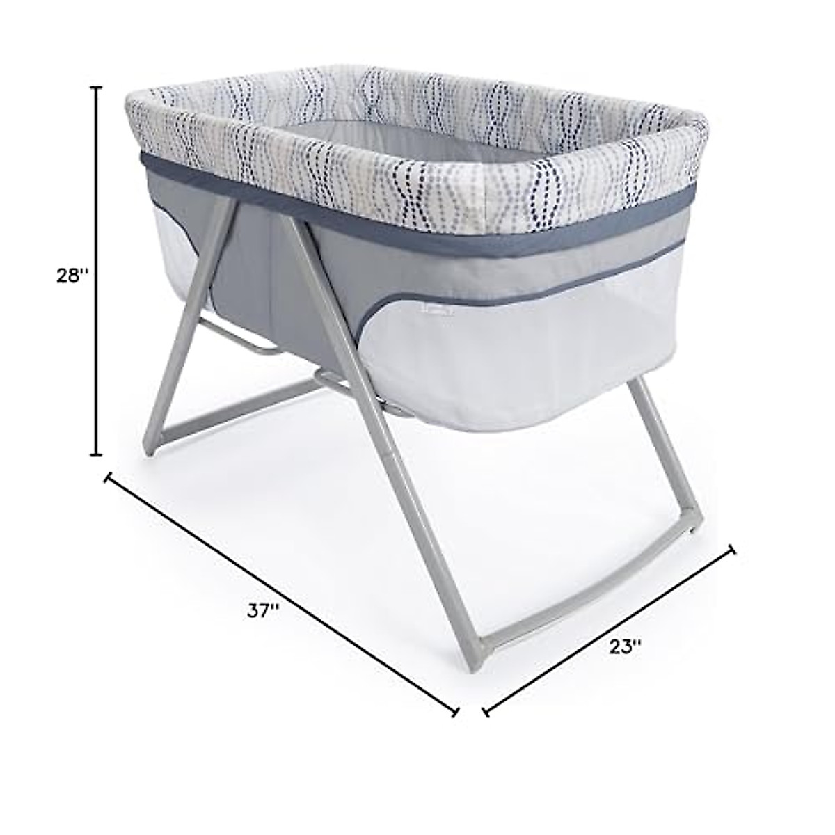 Ingenuity Foldaway Rocking Bassinet - Fletcher - Portable Folding Rocking Bassinet