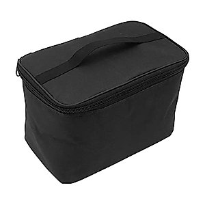 lihsong Storage Bag Insulated Grocery Bag Reusable Portable Shopping Cooler Food Transport Carrier Oxford Cloth 10L (Black)