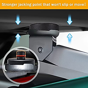 KIVIYNAY Lifting Jack Pad for Tesla Model 3/S/X/Y, Portable Tesla Jack Pucks with Protective Ring & Storage Case, 4 Durable Tesla Lift Pucks for Battery Protection
