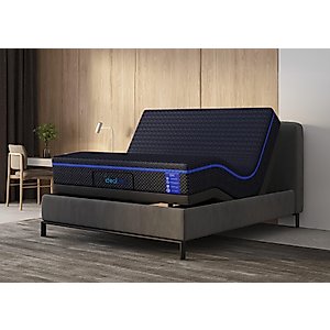 iDealBed S4 Nebula Luxury Hybrid Mattress + 3i Custom Adjustable Bed Sleep System, Comfort, Cooling & Support, Advanced Silent Operation, Wireless (Nebula Medium Soft, Twin XL)