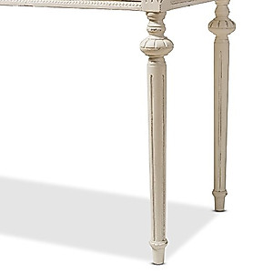 Baxton Studio 424-7191-AMZ Desk, White/Natural