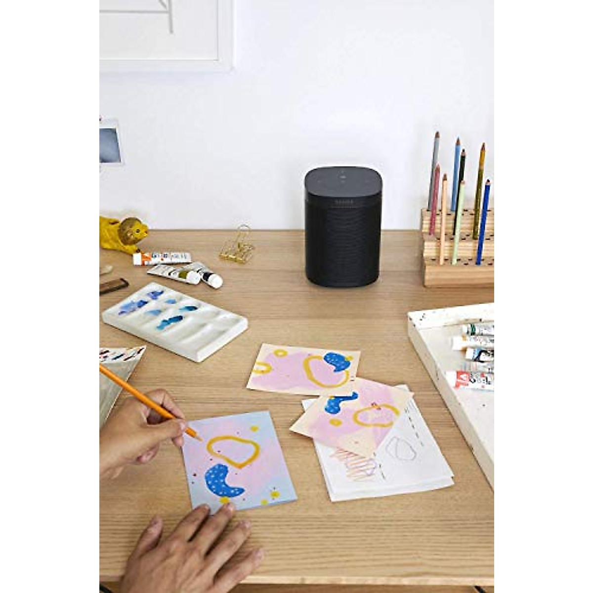 Sonos One 2 Pack (Gen 2) Smart Speaker with Built-in Alexa Voice Control, Wi-Fi, Black