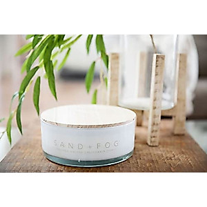 Sand + Fog Scented Candle - Tropical Citrus Additional Scents and Sizes 100% Cotton Lead-Free Wick Luxury Air Freshening Jar Candles Perfect Home Decor for Your Cocktail Table 34 oz, Orange,Violet