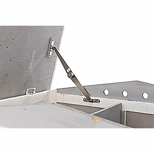 TRIXIE Natura Insulated Rabbit Hutch with Large Run, Hinged Peaked Roof, 2-Story with Ramp, for Rabbits or Guinea Pigs, Gray/White