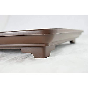 Japanese Deluxe Plastic Humidity/Drip Tray for Succulent & Bonsai Tree - 11.25"x 8.25"x 1.25"