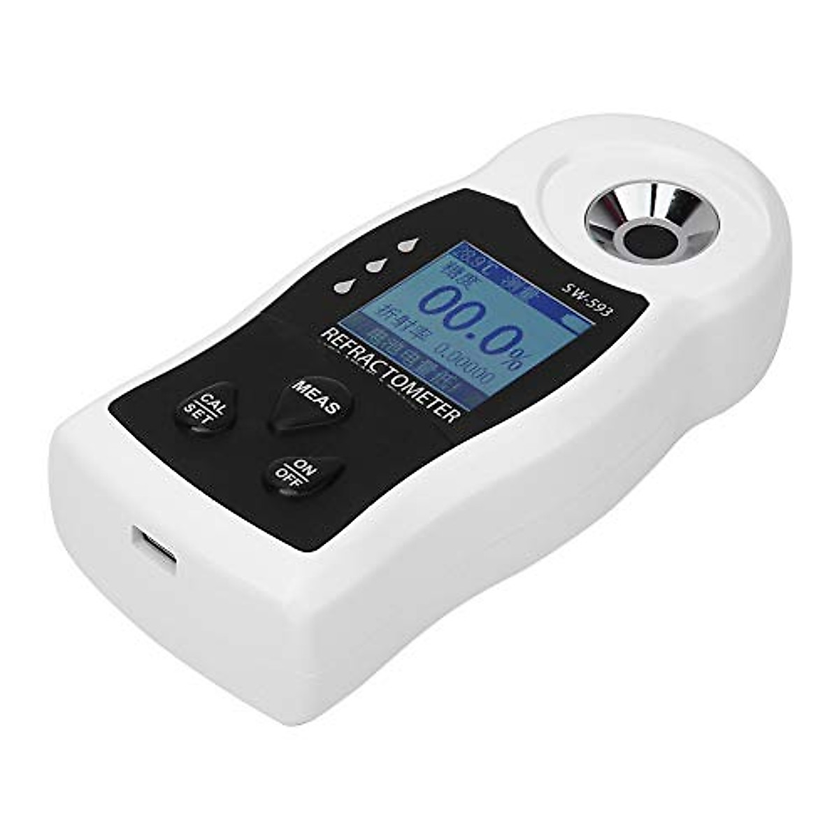 Sugar Meter, Sugar Tester Accuracy Sensitive Response with 1 X Instruction Manual for Fruit Sugar for Food for Fruit Grower