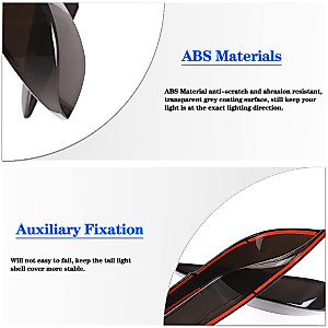 Fgtagtal Car Taillight Cover Fit for Toyota Supra GR A90 A91 MK5 2019-2024, Smoked Taillight Shell Trim Cover, Rear Tail lamp Decorative Protection Trim, 2PCS, Transparent Gray