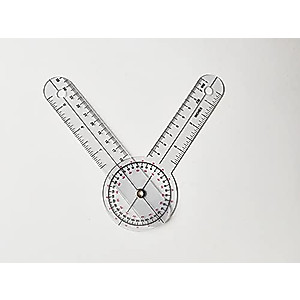 Goniometer Set 3 Pieces 12", 8", 6" Body Measuring Tape - Physical Therapy, Occupational Therapy, Fitness, Medical Protractor Angle Ruler Measuring Tool