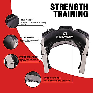 Strength Training Bag, 11LB/33LB/55LB, Fitness sand Bag, Home Gym Weight Training, Multifunctional Workout Bag (22LB)