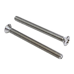Bolt Dropper 1/4''-20 X 3-1/2'' Stainless Steel Head Machine Screw - Phillips Oval Wood Screws - Corrosion Resistant, Heavy Duty Furniture Screw - Great for Both Indoor and Outdoor Use (25 pc)