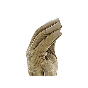Mechanix Wear: FastFit Tactical Gloves with Elastic Cuff for Secure Fit, Work Gloves with Flexible Grip for Multi-Purpose Use, Durable Touchscreen Capable Safety Gloves for Men (Brown, Large)