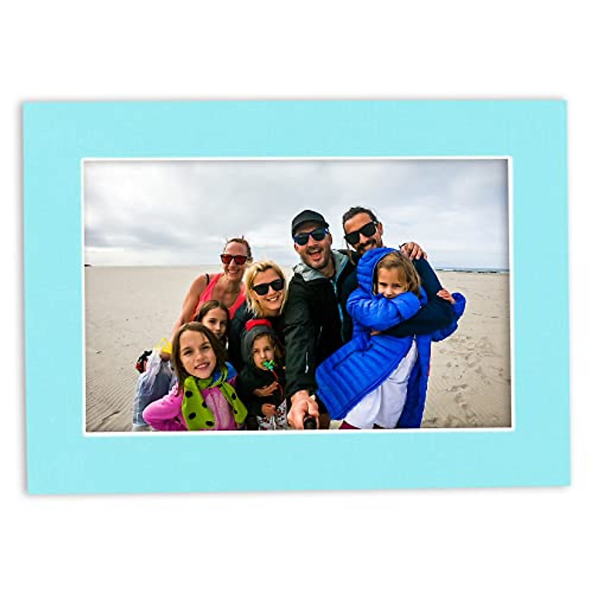 4x6 Mat for 5x7 Frame - Precut Mat Board Acid-Free Mixed Colors 4x6 Photo Matte Made to Fit a 5x7 Picture Frame, Premium Matboard for Family Photos, Show Kits, Art, Picture Framing, Pack of 25 Mats