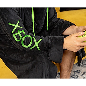Xbox Gamer Unisex Hooded Fleece Robe for Adults | One Size Fits Most