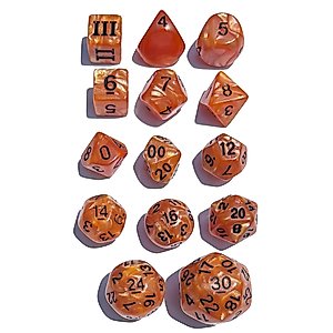 Immolation - 14 Unusual Dice Set Approved for Use with Dungeon Crawl Classics - DCC - Unleashed Arcana…
