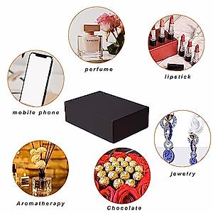 QTYORD Gift Boxes with Lid for Presents, 7.8x7x3.1 Inches, Strong Gift Boxes with Magnetic Closure for Christmas, Valentine's day, Birthdays, Bridal Gifts, Weddings, DIY