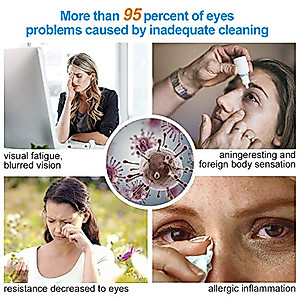 Contact Lens Cleaner Machine, Blumway Ultrasonic Contact Lens Cleaner with USB Charger, Small & Portable, Fit Disposal Soft Lens, Hard Lens, Contact Lens, Colored Lens, RGP Lens & OK Lens