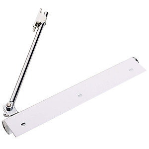 HWMATE Automatic Adjustable Light Duty Spring Door Closer for Residential Household & Hotel Easy Installation White