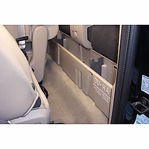 DU-HA Behind-the-Seat Storage Fits 08-16 F-250 thru F-550 Super Duty Crew Cab & Regular Cab, Black, Part #20054