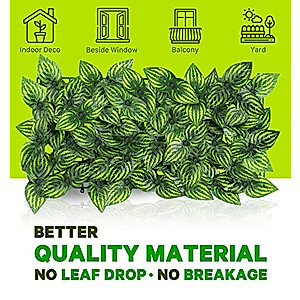 Jinwu Artificial Ivy Privacy Fence Screen,120 * 40 Inch Artificial Faux Ivy Hedge, Expandable Faux Privacy Fence with 80 pcs Zip Ties Decoration for Wall Screen, Outdoor Garden, Christmas Decor