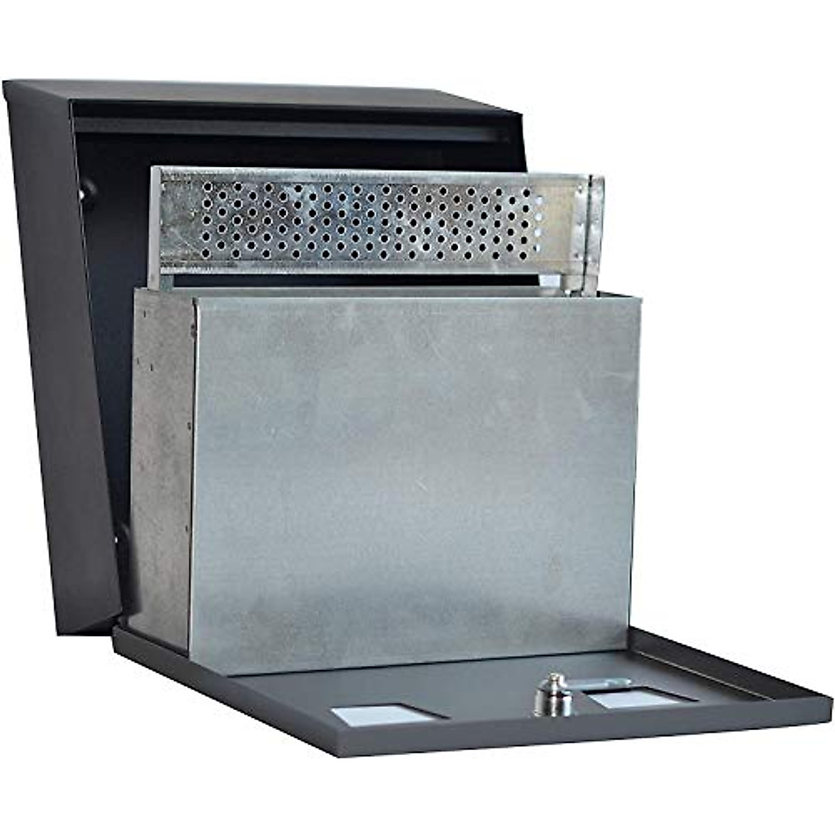 GenericDEFGHIJ Wall-Mounted Cigarette Disposal Tower - Commercial Ashtray - Black