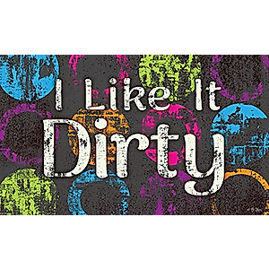 Toland Home Garden 800443 Dirty Feet Funny Door Mat 18x30 Inch Outdoor Doormat for Entryway Indoor Entrance