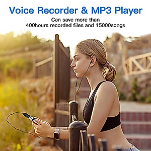 AIUAIUGO 32GB Digital Voice Recorder Device Voice Activated Recorder- Mini Audio Recording Device Audio Recorder for Lectures Meetings Classes, Portable USB MP3 Playback