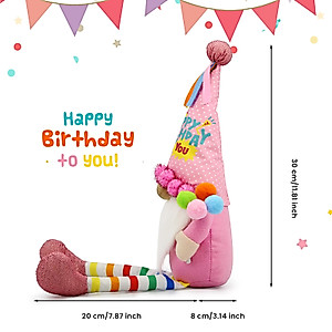 Happy Birthday Gifts for Women, Funny Happy Birthday Gnomes Gifts for Women Best Friends Mom Mother Wife Grandma Daughter Her Girl Sister Happy Birthday Gift Ideas Birthday Decor Birthday Decorations