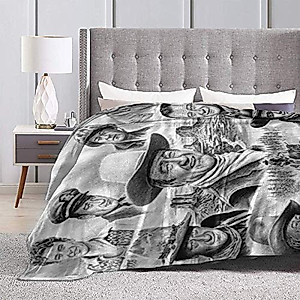 Shouou Ultra-Soft Micro Fleece Blanket Throw Blankets Lightweight Blanket Perfect for Bed,Travel,Sofa,Room,Warm Winter Cozy Plush Throw Blankets for Adults Or Kids 50X40