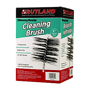 Rutland Products 16506 6-Inch Square Chimney Cleaning Brush