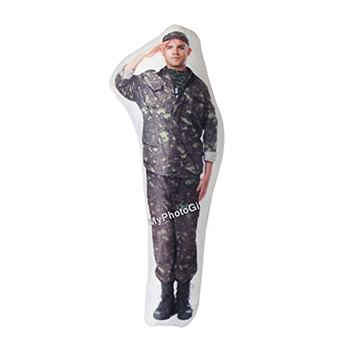 MyPhotoGifts Military Daddy Doll Navy Doll Army Doll Deployment Gift Customized Pillow, Multicolor, 16 inches