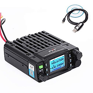 TYT TH-8600 Mini 25 Watt Dual Band Amateur Radio Base, IP67 Waterproof Radio VHF: 144-148mhz (2m) UHF:420-450mhz (70cm) Car Mobile Transceiver with Free Cable
